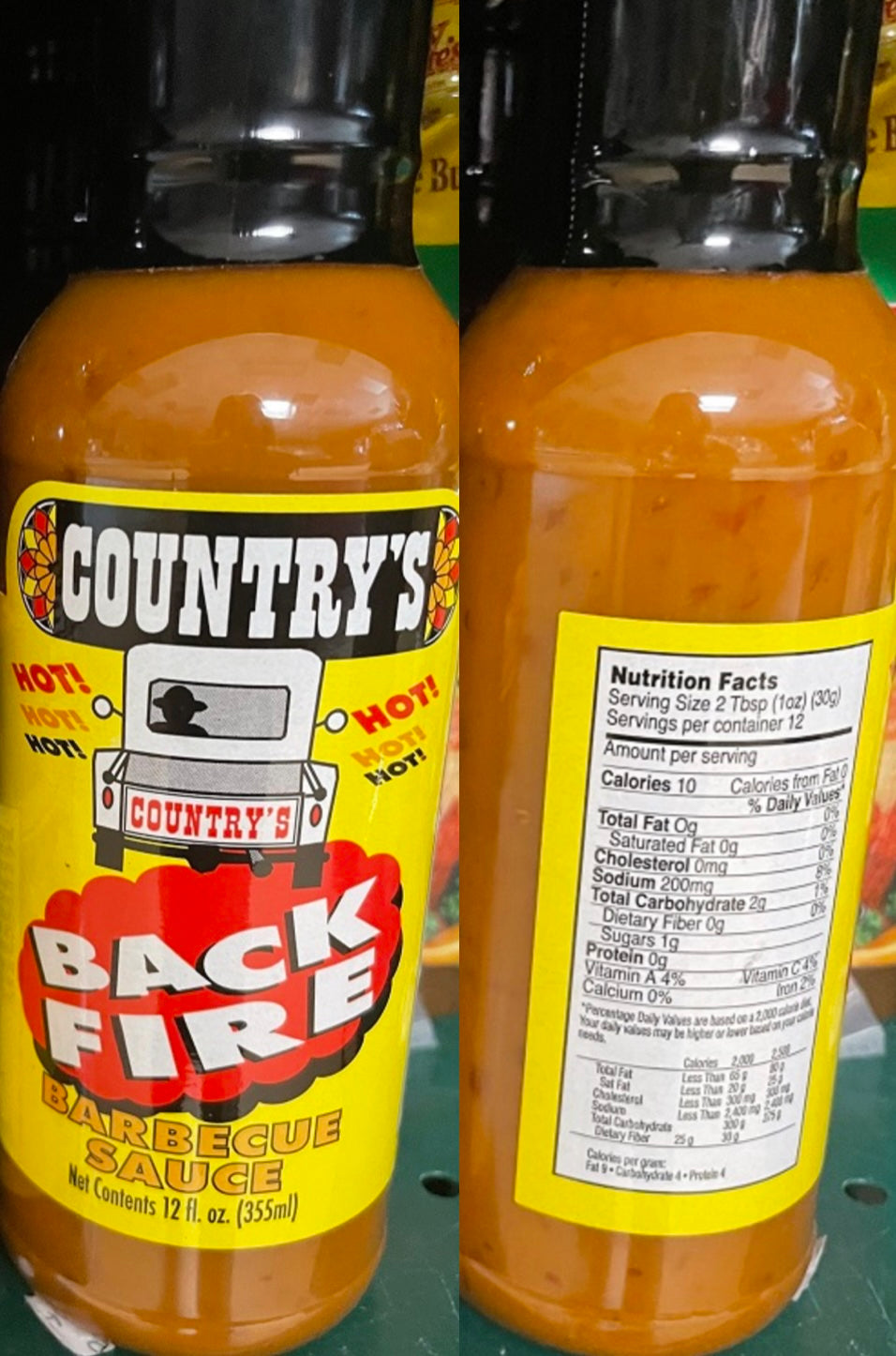 Country’s Barbecue Backfire Sauce - Hot & Spicy BBQ Sauce – Country's ...